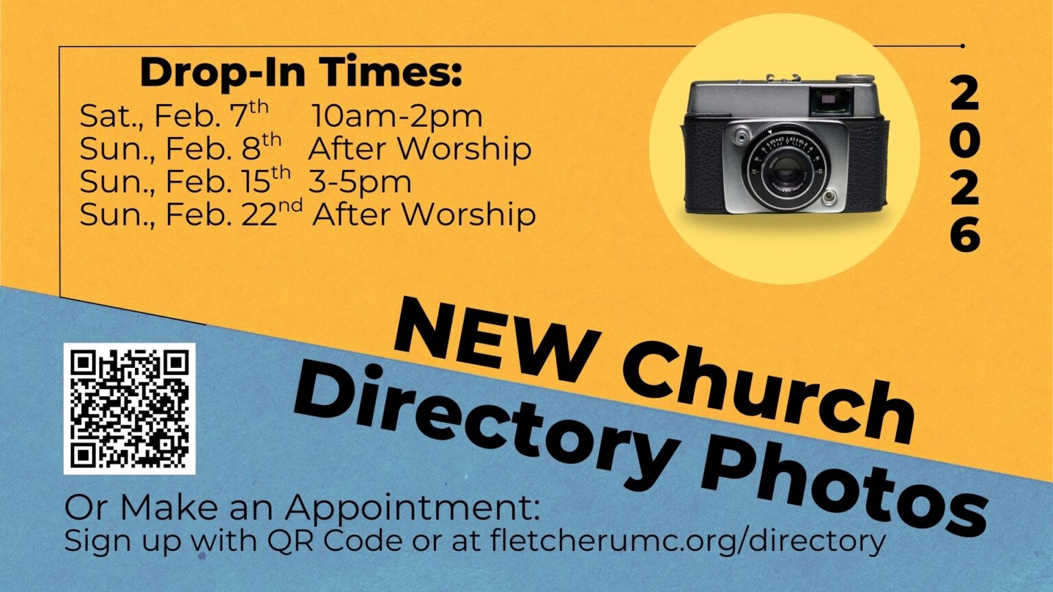 New Pictorial Church Directory Photo Sessions: Jan 11th-Feb 25th ...
